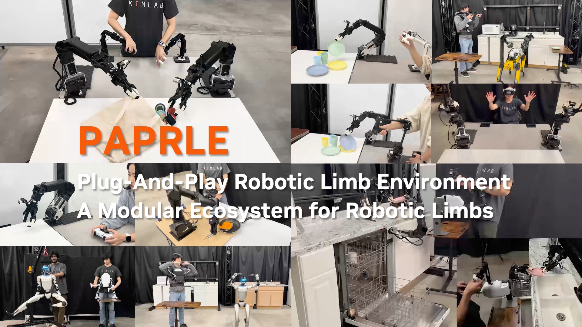 PAPRLE (Plug-And-Play Robotic Limb Environment): A Modular Ecosystem for Robotic Limbs